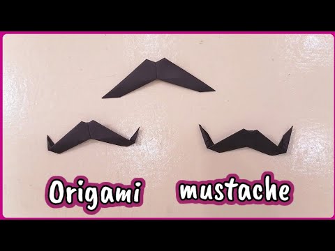 Origami mustache | How to make a paper mustache | Paper Craft - YouTube