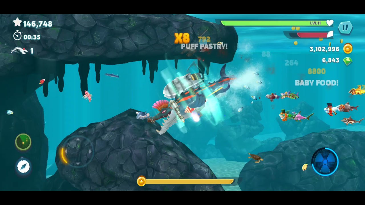 FASTEST SHARK !!! Lord Snappy - Hungry shark evolution - YouTube