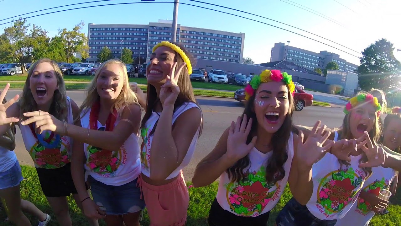 Alpha Chi Omega Zeta Sigma Missouri State University Bid Day 2017 - YouTube