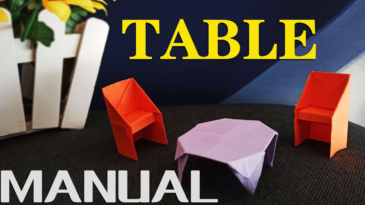 Folding paper with ease a table - YouTube