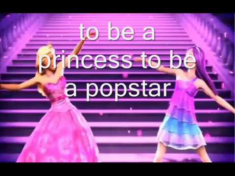 The princess and the popstar lyric song - YouTube