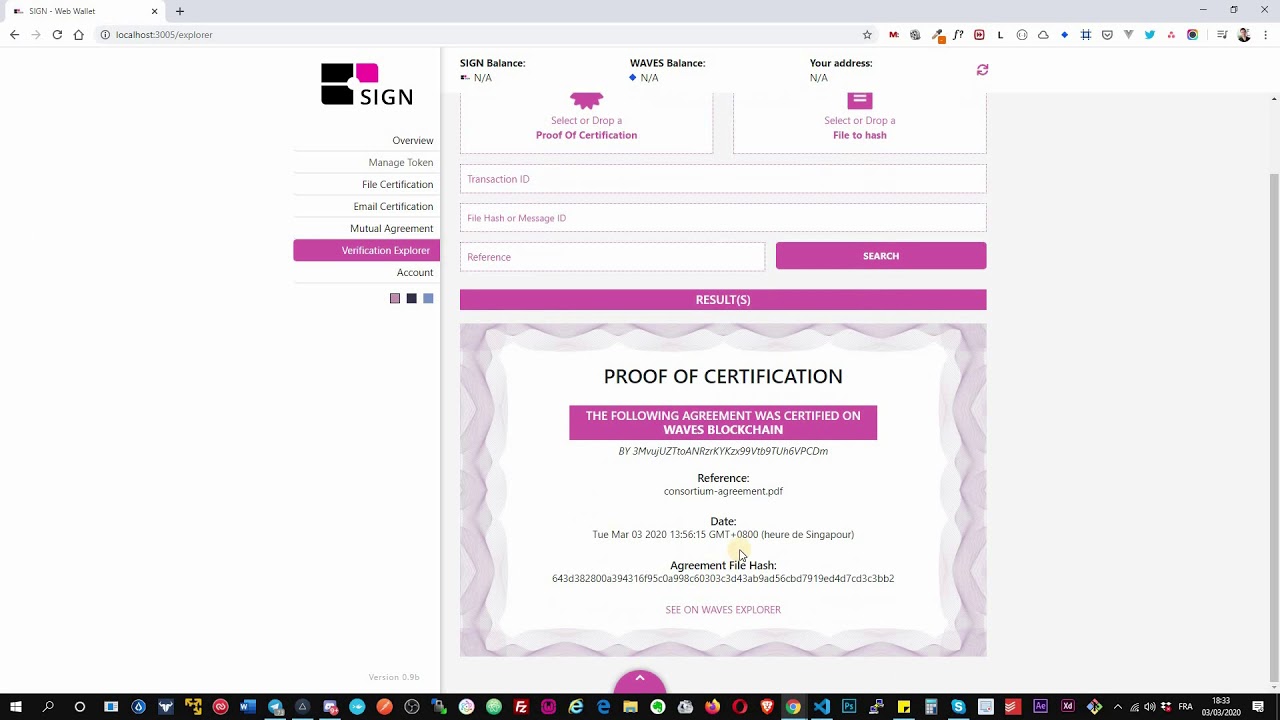 Signature Chain - SIGN - Explorer / Verifier - YouTube