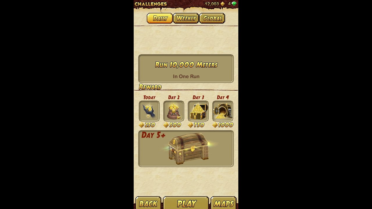 TEMPLE RUN 2 MISSION 10000 METER RUNS IN ONE RUN - YouTube
