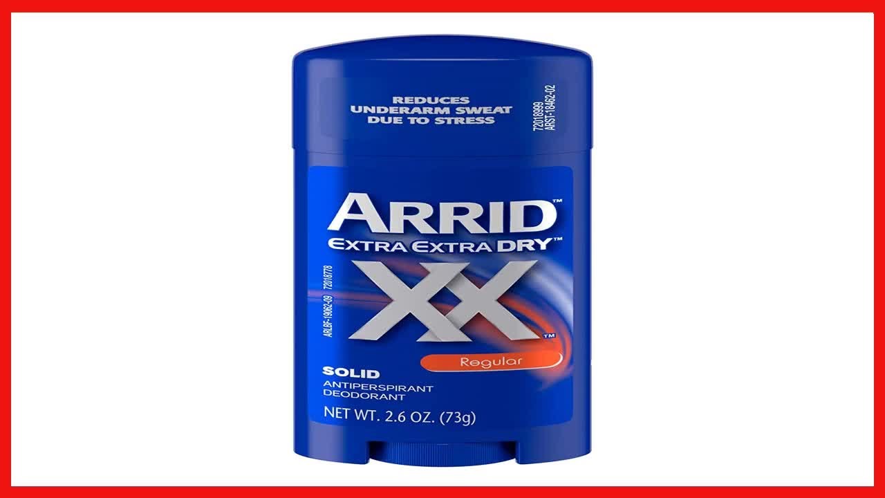 Arrid XX Extra Extra Dry Solid Antiperspirant Deodorant, Regular, 2.6 ...