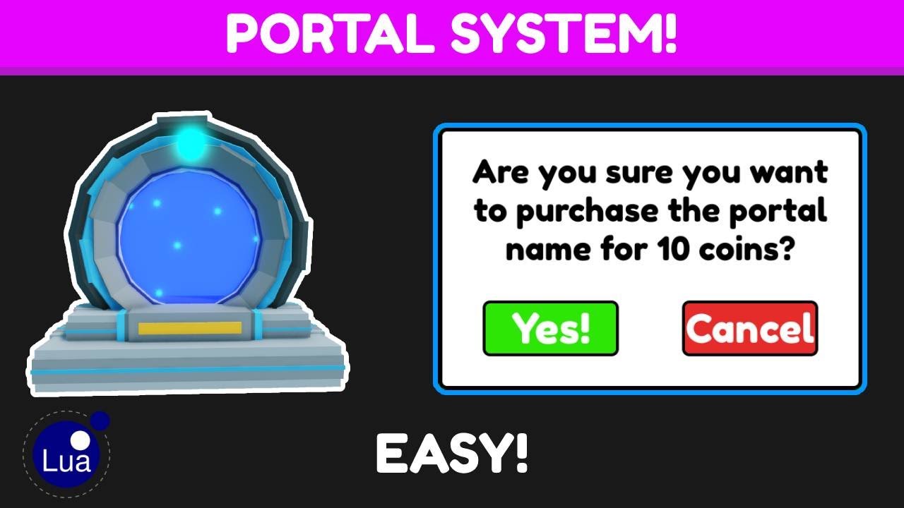 How to make a Pet simulator X Style PORTAL in ROBLOX STUDIO! - YouTube