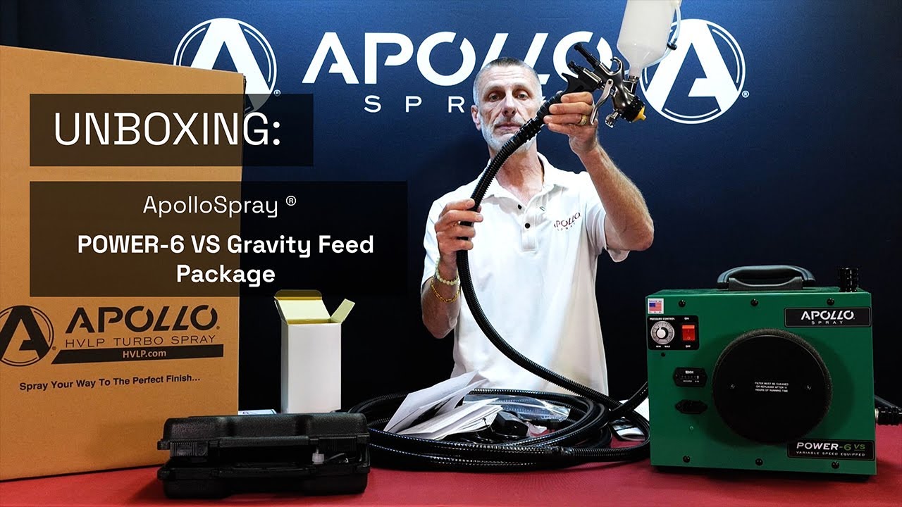 Unboxing the ApolloSpray POWER-6 VS Gravity Feed Package - YouTube