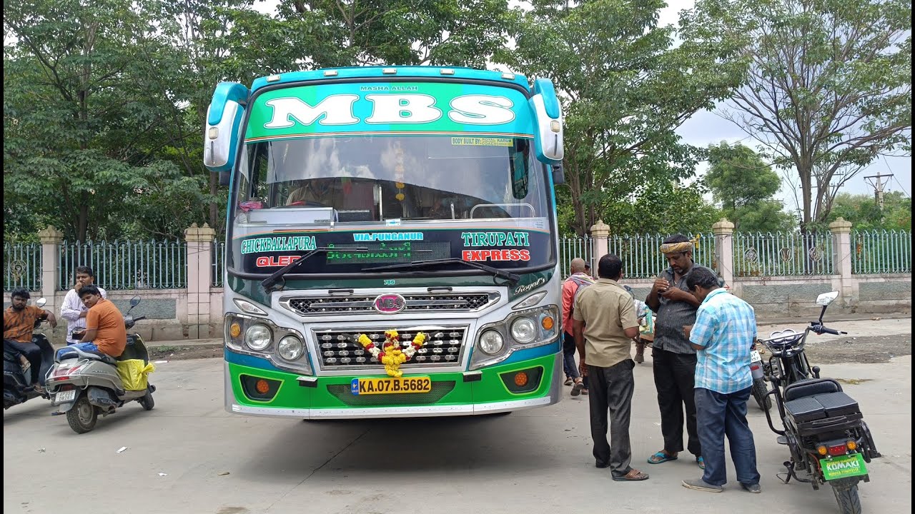 Chikkaballapur To Tirupati MBS Bus | Tirupati To Chikkaballapur MBS Bus ...