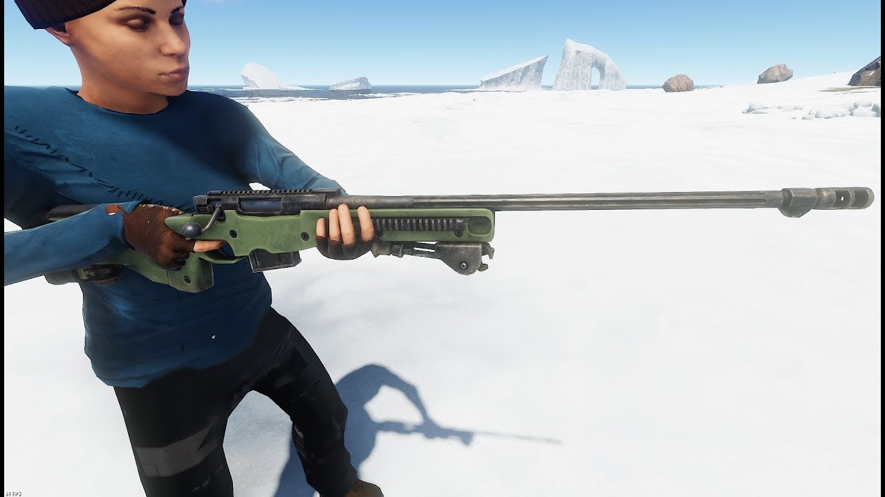 Rust - L96 Новая снайперская винтовка! Первый обзор! - YouTube