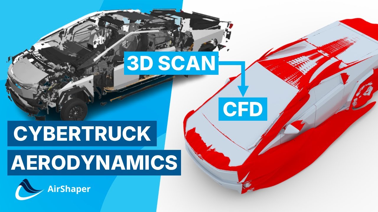 Tesla Cybertruck Aerodynamics - Exclusive 3D scan reveals flow secrets ...