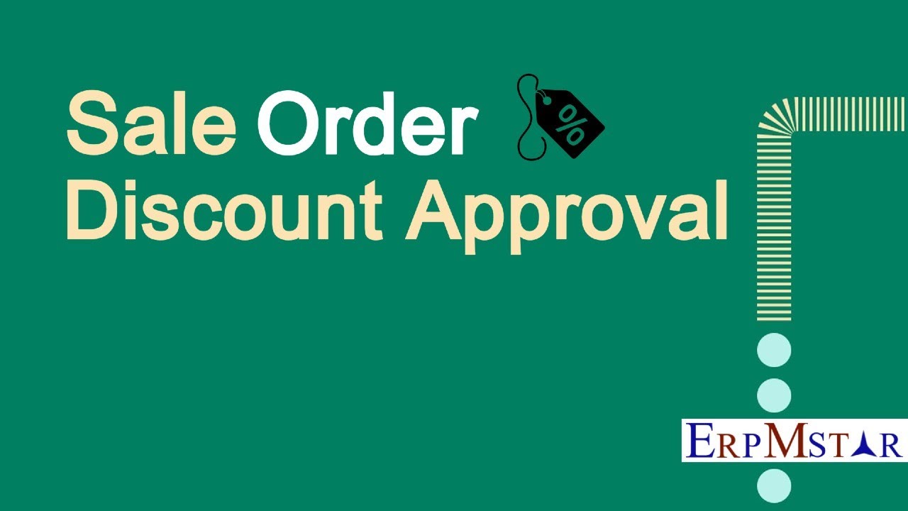 Sale Order Discount Approval Workflow in Odoo - YouTube