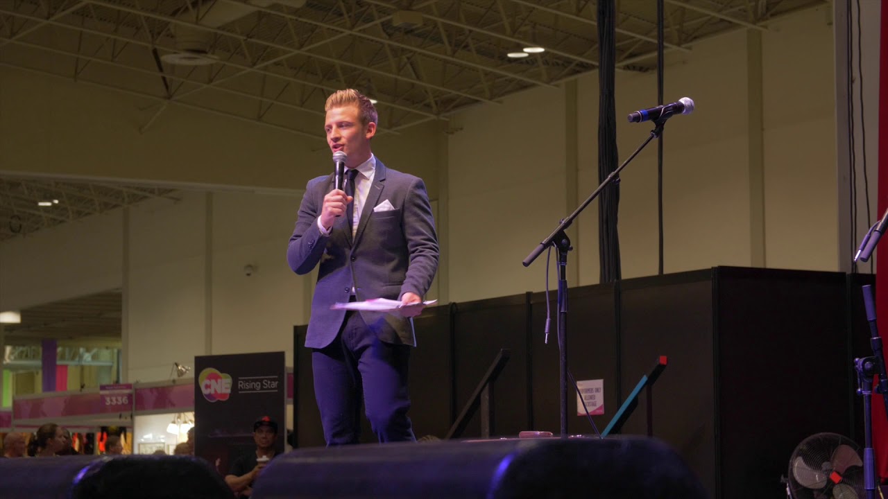 Luke Connolly Emceeing for CNE's Rising Star 2018 - YouTube