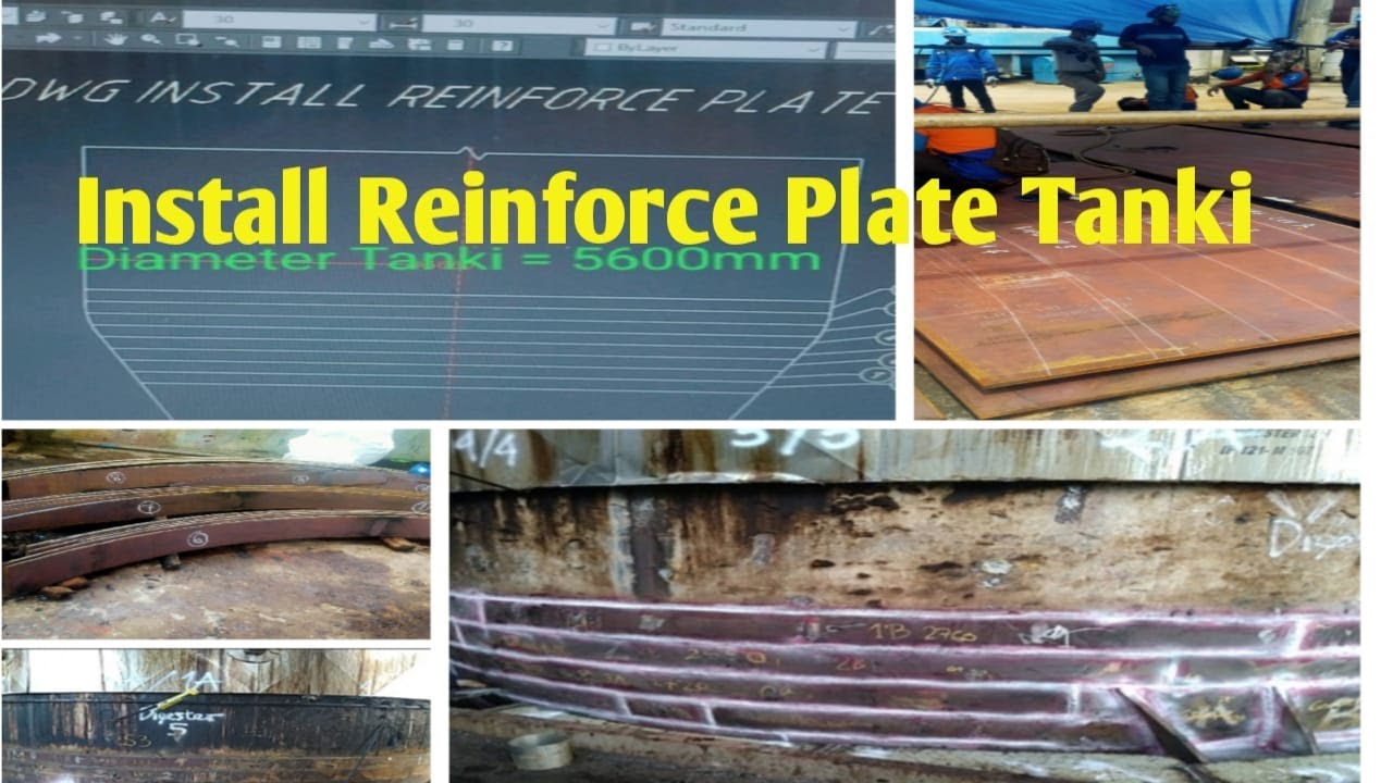 PROSES INSTALL REINFORCE PLATE TANKI - YouTube