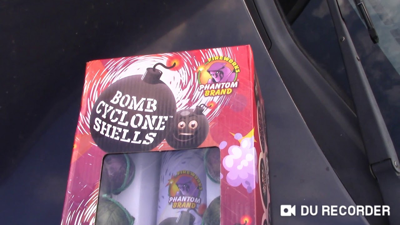 BOMB CYCLONE SHELLS BY(PHANTOM BRAND FIREWORKS)12PCS - YouTube