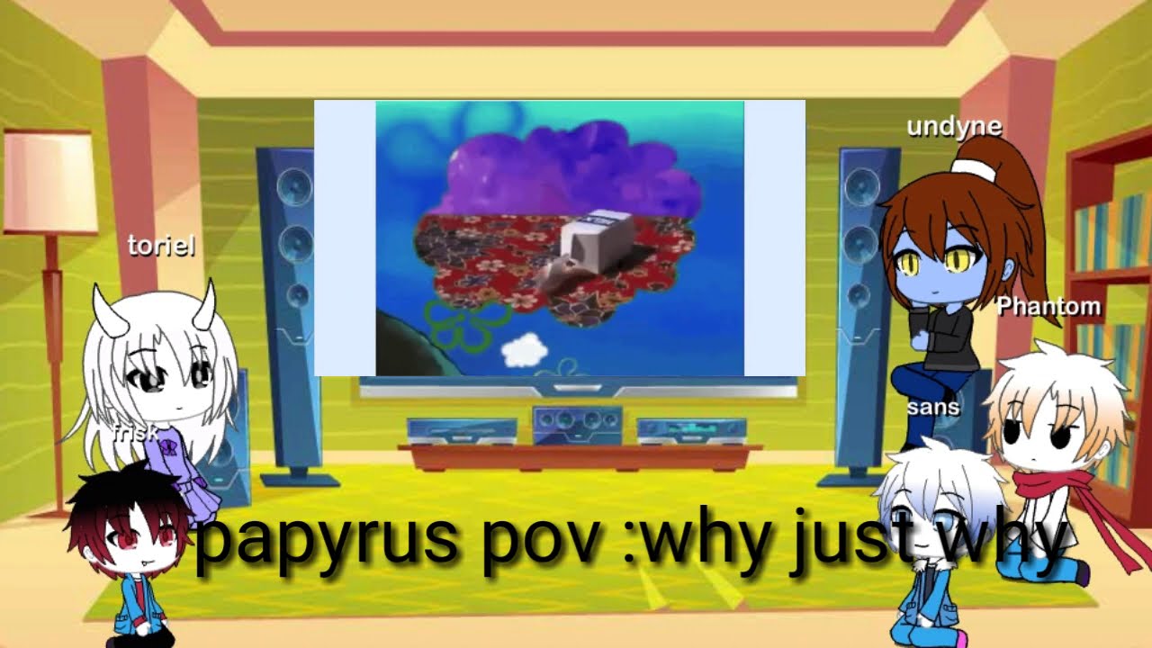 undertale reacts to sans with patrick's voice part 2 - YouTube