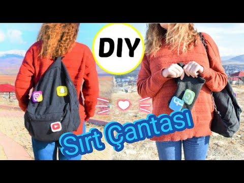 Eski Etekten Sırt Çantası ve Cüzdan Yapımı/ DIY Backpack/DIY Pencil Case