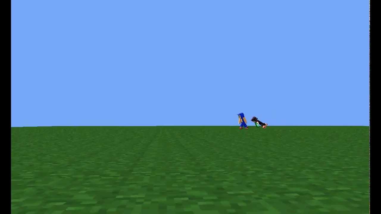 Sonic Shadow fight in minecraft - YouTube