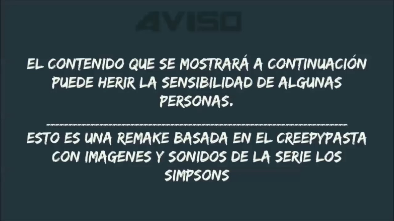 Los Simpsons - Dead Bart 7g06 - FANMADE Creepypasta - YouTube