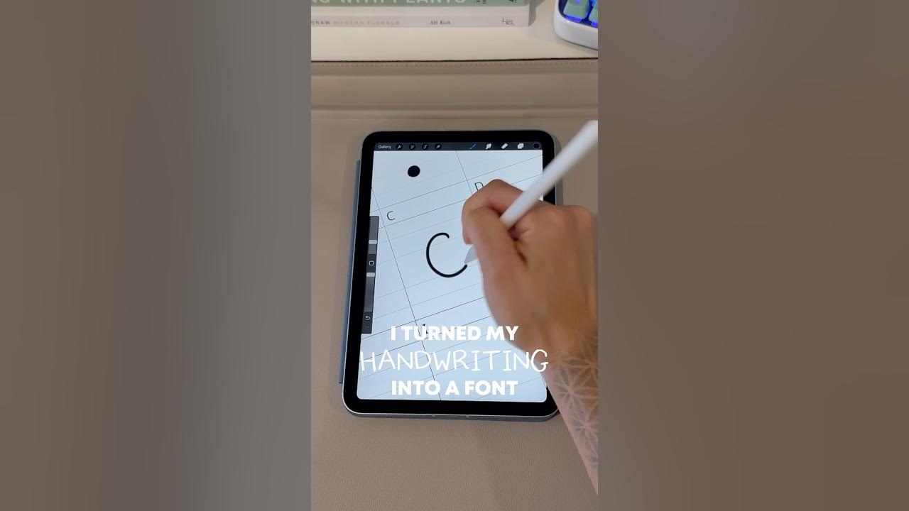 How to turn your handwriting into a font ️ #font #handwriting #ipad - YouTube