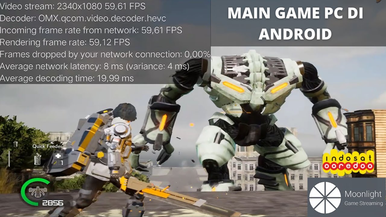 Moonlight PC Game Streaming To Android Test (Internet Used: Personal ...