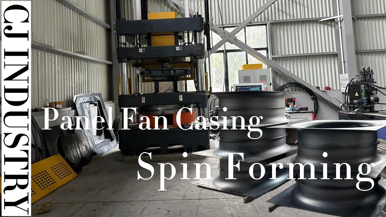 exhaust panel fan shroud, casing spinning machine - YouTube