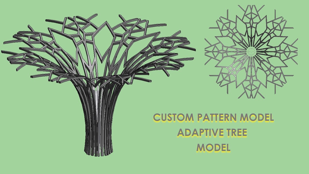 CUSTOM PATTERN MODEL IN TREE SHAPE ADAPTIVE MODEL IN REVIT - YouTube