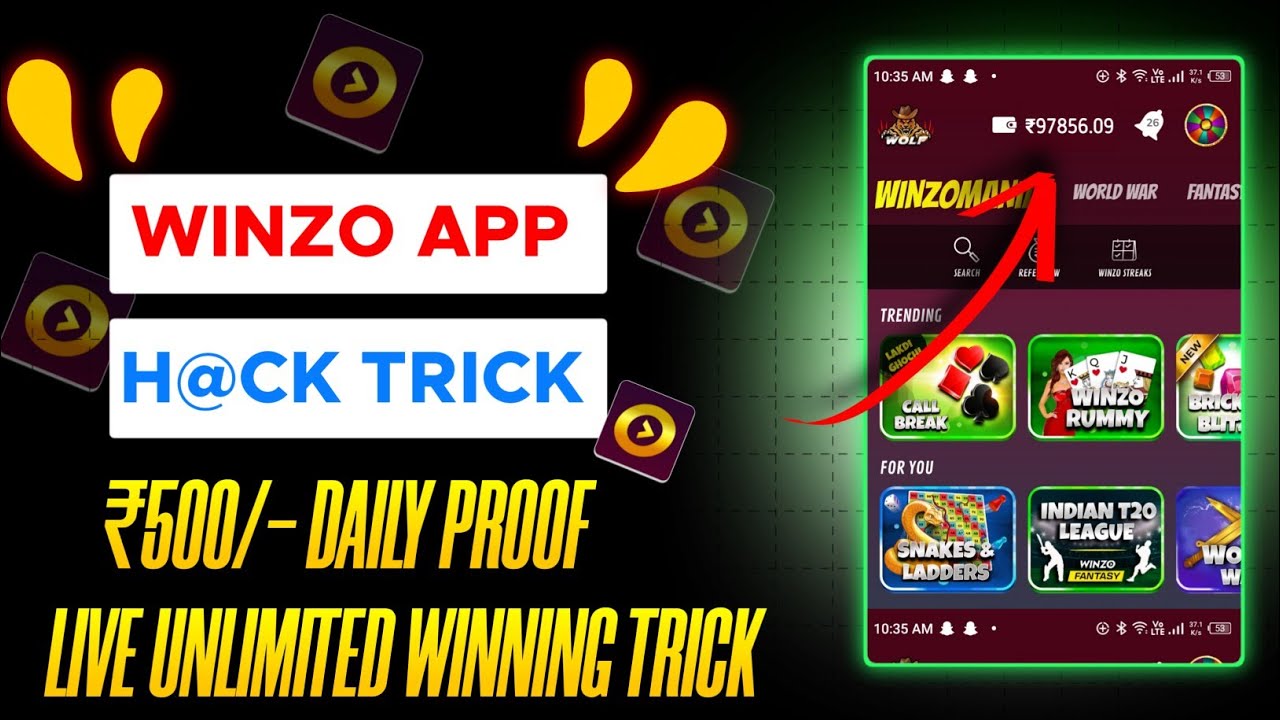 Winzo App Hack Trick 2024 - Winzo App Unlimited Trick - Winzo App se ...
