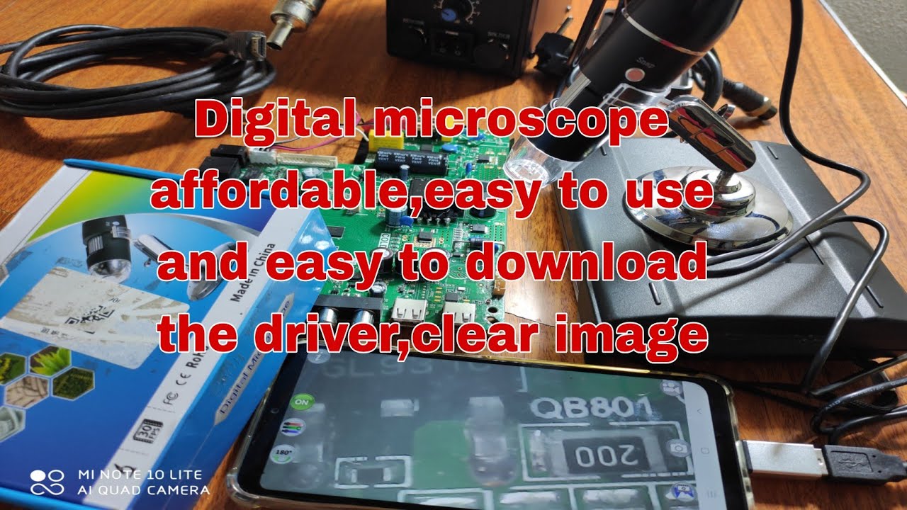 How to used digital microscope and download driver - YouTube