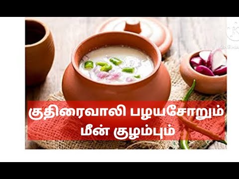 INDIAN TAMIL FOOD CHANNEL குதிரைவாலி பழயசோறும் மீன் குழம்பும் MILLET ...