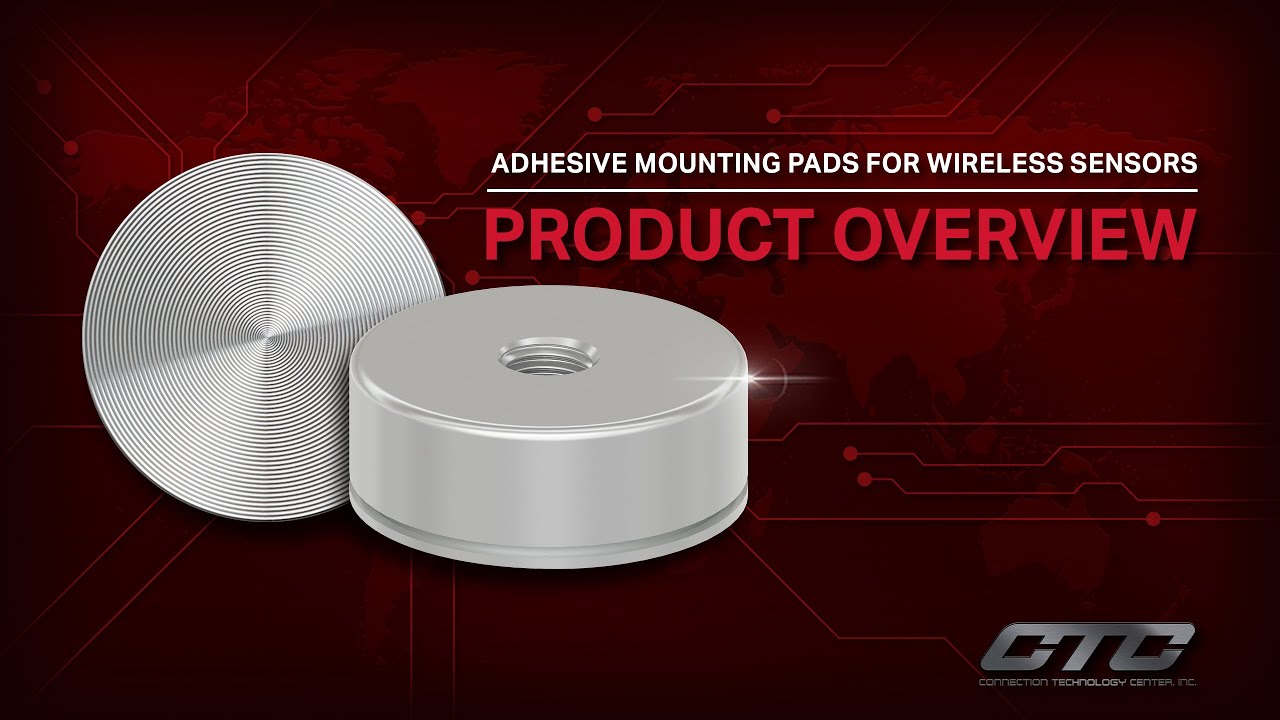 Adhesive Mounting Pads for Wireless Sensors | CTC - YouTube
