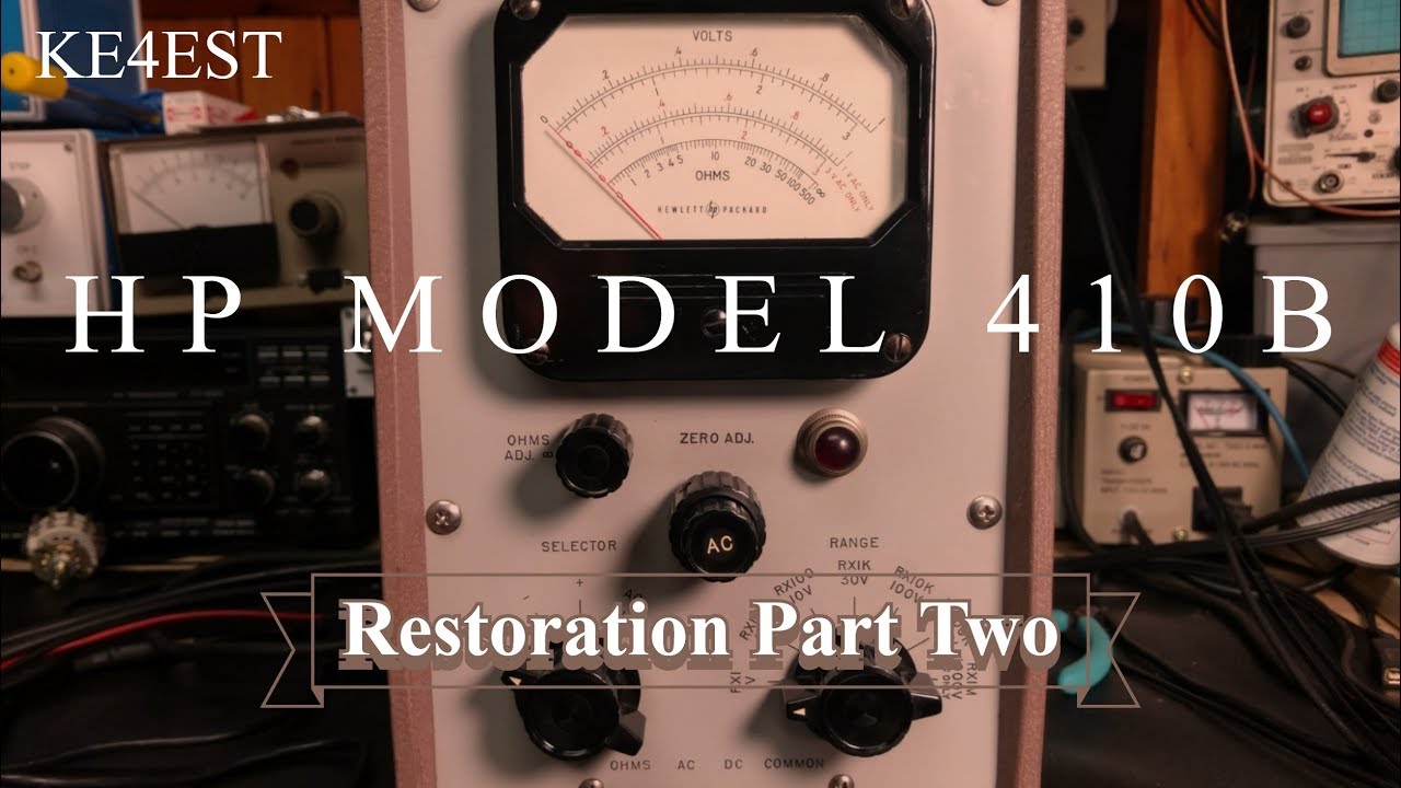 HP Model 410B Restored and Alignment - YouTube