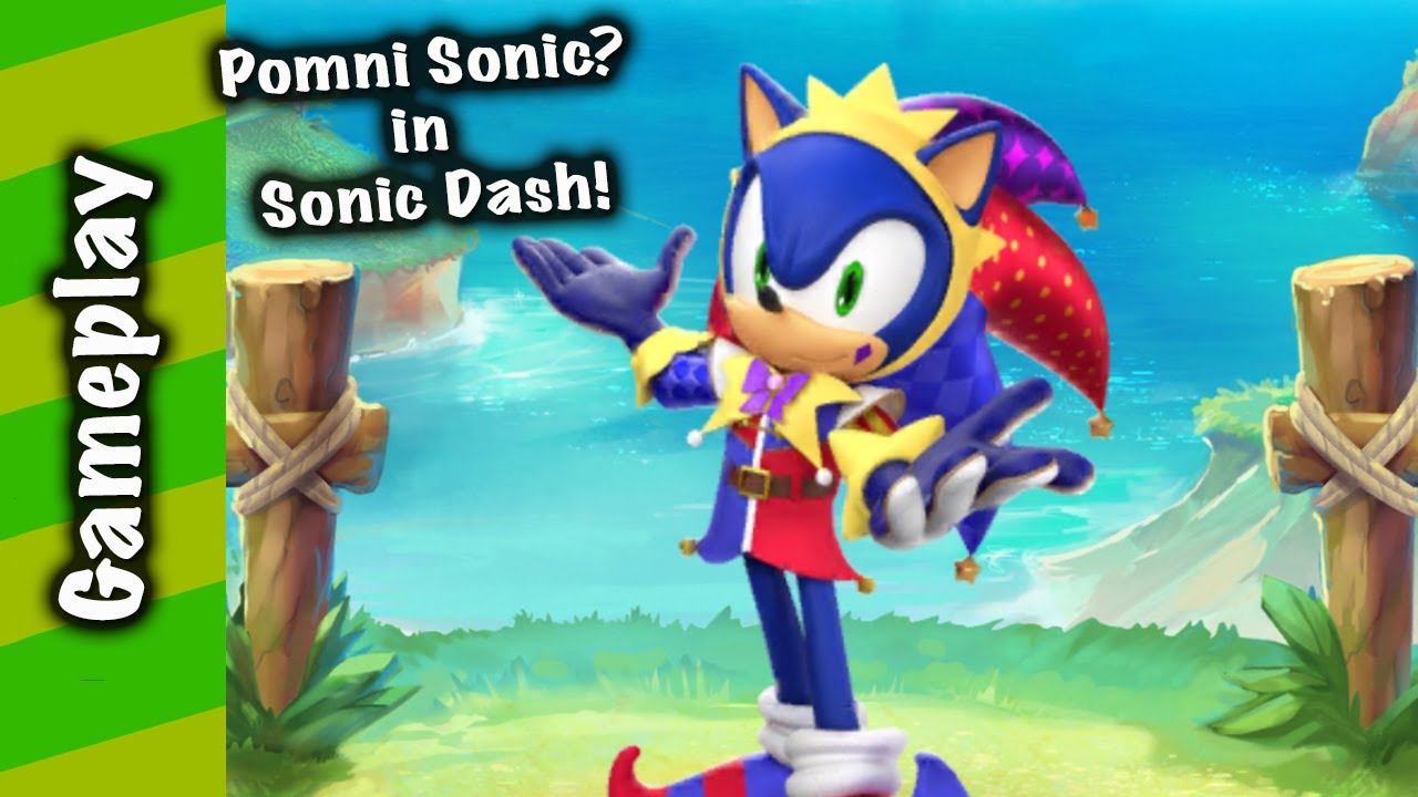 Sonic Dash - Pomni Sonic Gameplay (Officially called "Jester Sonic ...