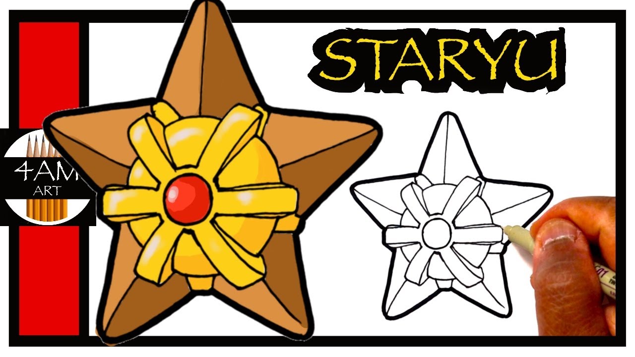 How to Draw STARYU (POKÉMON) - YouTube