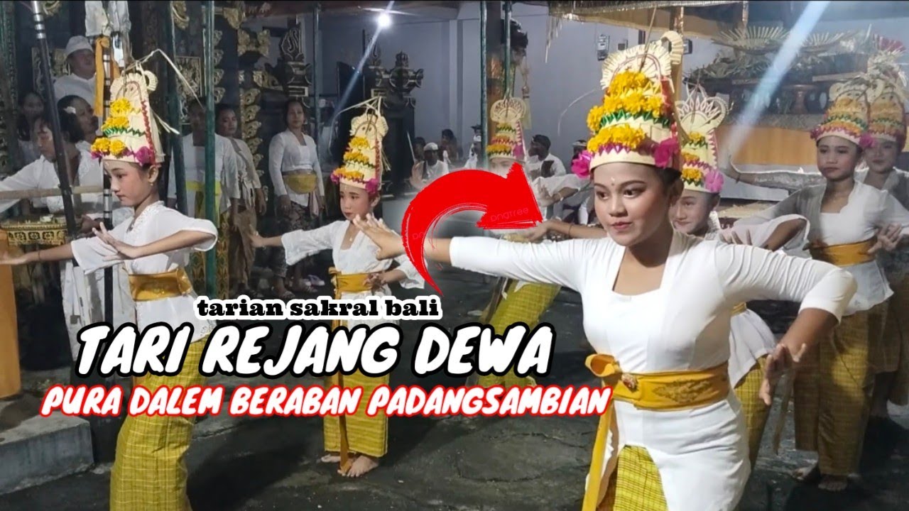 TARI REJANG DEWA‼️PURA DALEM BERABAN PADANGSAMBIAN‼️TARI SAKRAL DI BALI ...