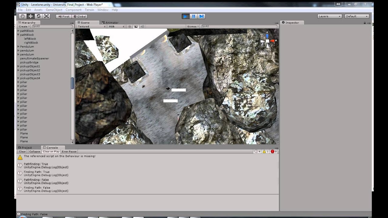 My attempt at path-finding in unity (C#) - YouTube