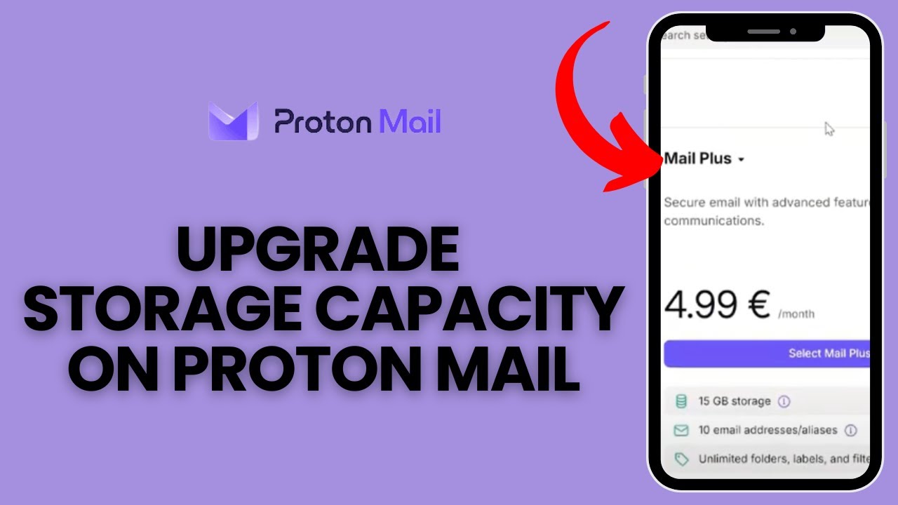 How to Upgrade Storage Capacity on Proton Mail 2024? - YouTube