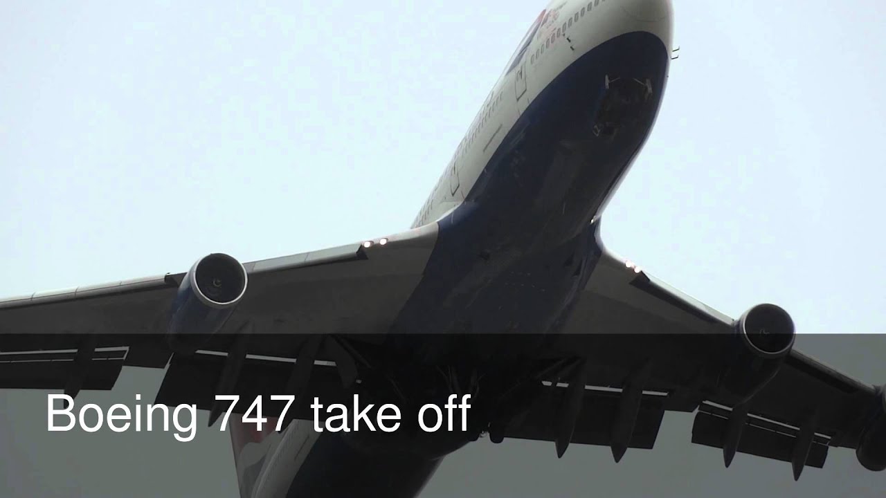 British Airways Boeing 747 take off - YouTube