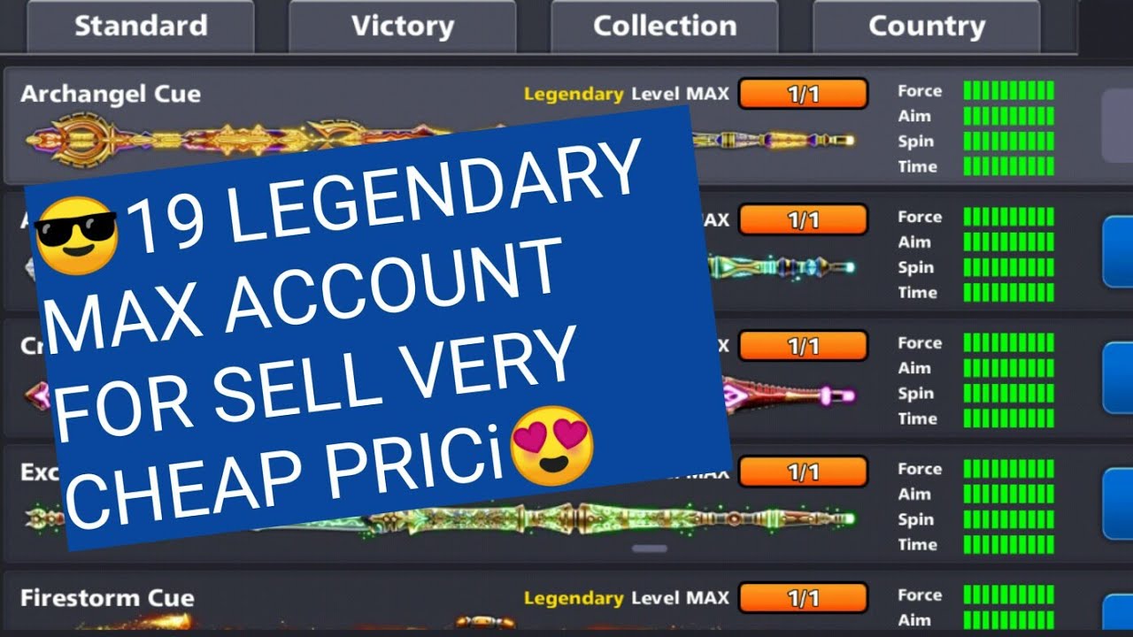 19 Legendary Max Account For Sell Very Cheap Price - YouTube