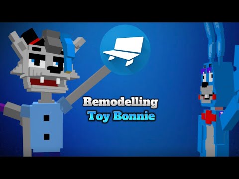 FNaF Blockbench . Toy Bonnie Revamp . Blockbench - YouTube