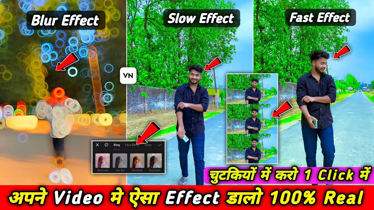 blur effect video editing vn | slow motion video editing vn | 3 layer ...