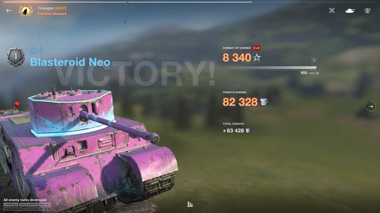 Blasteroid Neo 💨 6129 dmg / 6 frags 😱UPRISING BATTLE MODE😱 Tinwagon ...