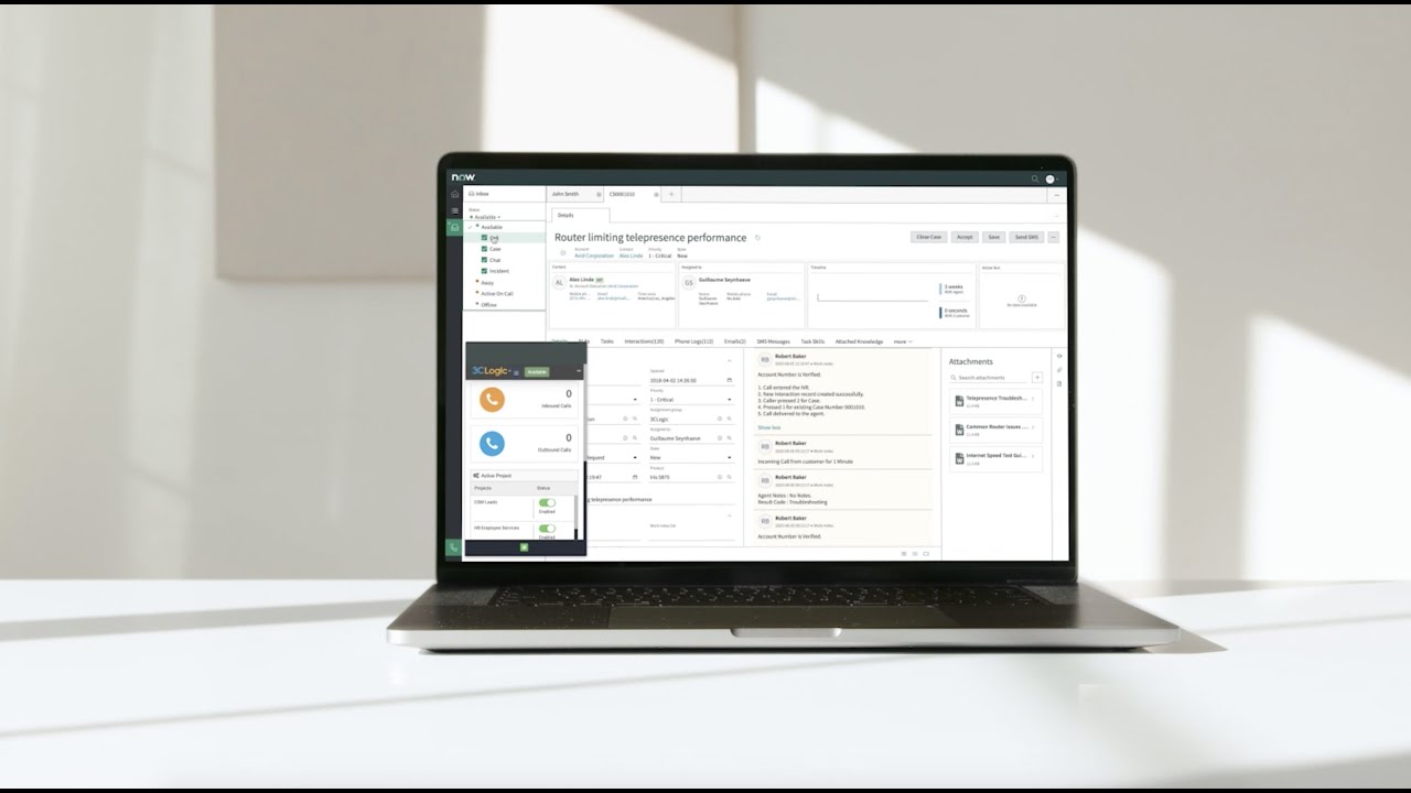 ServiceNow Native Cloud Call Center & CTI Solution by 3CLogic - YouTube
