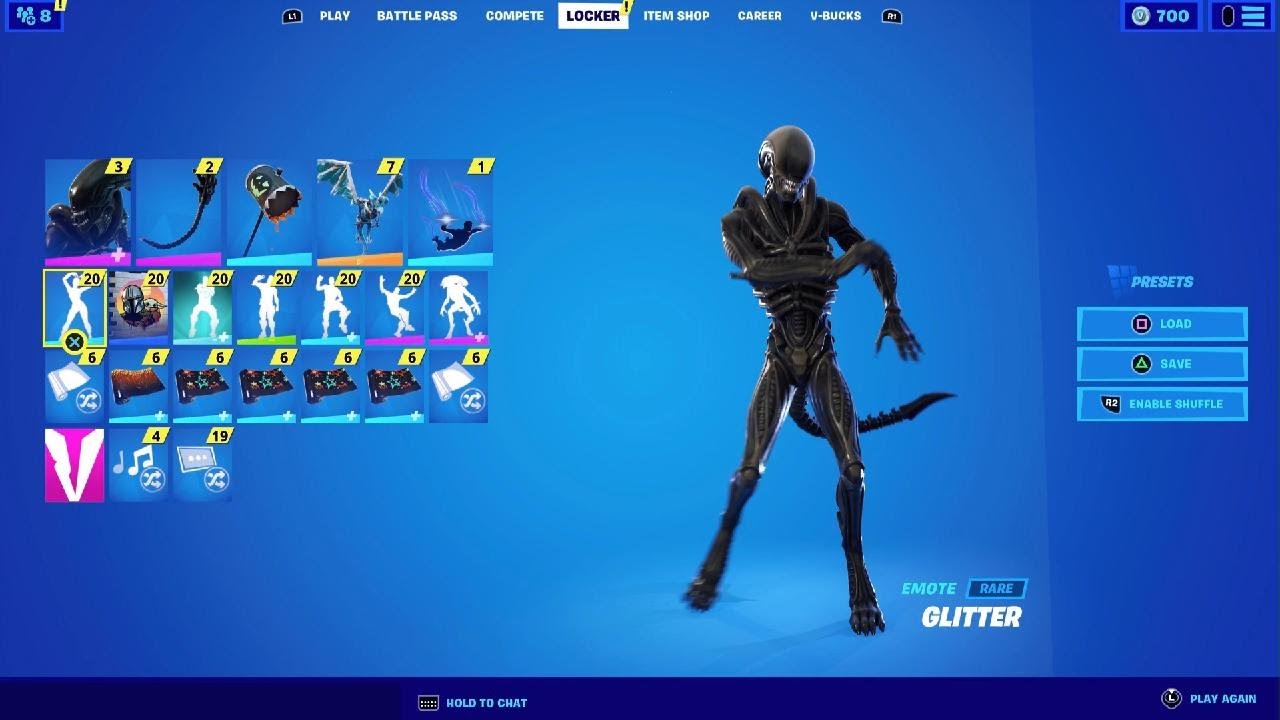 Funny Xenomorph Fortnight emotes - YouTube