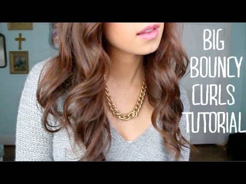 Big Bouncy Curls Tutorial - YouTube