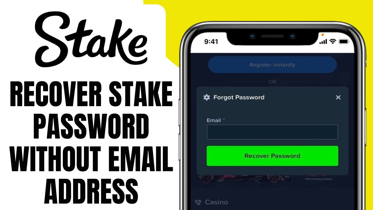 How To Recover STAKE Password Without Email Address - YouTube