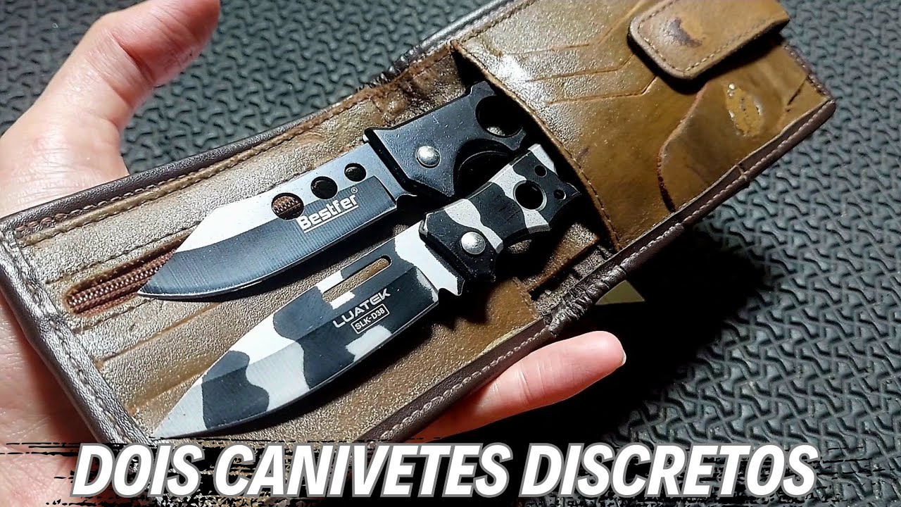 CANIVETES QUE CABEM EM UMA CARTEIRA COMUM. #canivete #edc #knife - YouTube