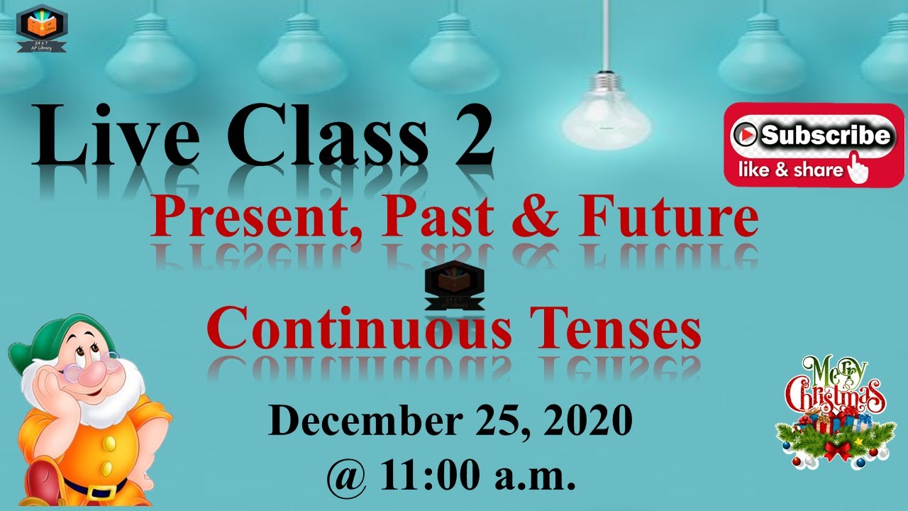Present, Past & Future Continuous Tenses in English Grammar | Live ...