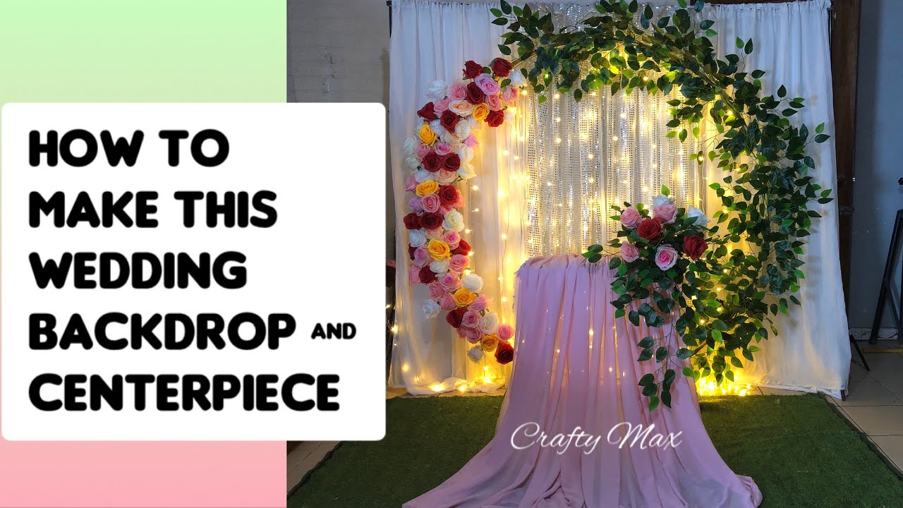 DIY Circle Wedding Backdrop - YouTube