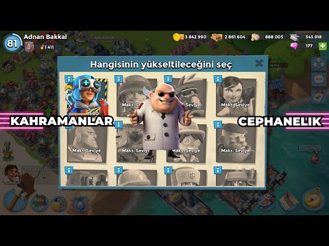 Max Kahraman Kulübesi, Cephanelik, Gravürcü Tanıtımı Boom Beach Türkçe