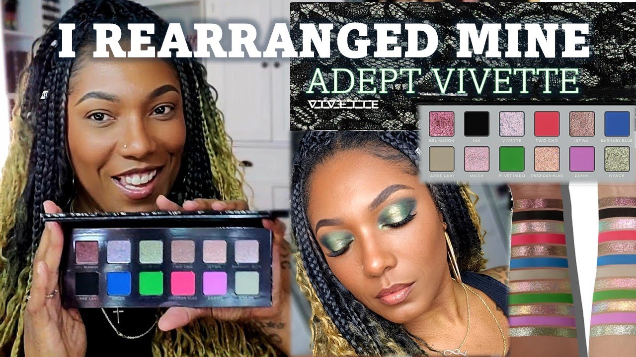 NEW ADEPT COSMETICS VIVETTE PALETTE | SWATCHES AND EYE LOOK! | KOLORFUL ...