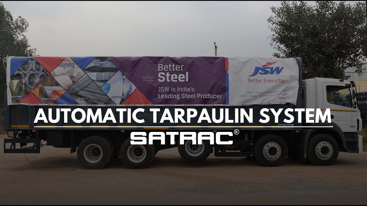 India's First Fully Automatic Tarpaulin System for Load Body Trucks ...